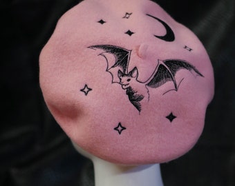 Bat Beret - Etsy
