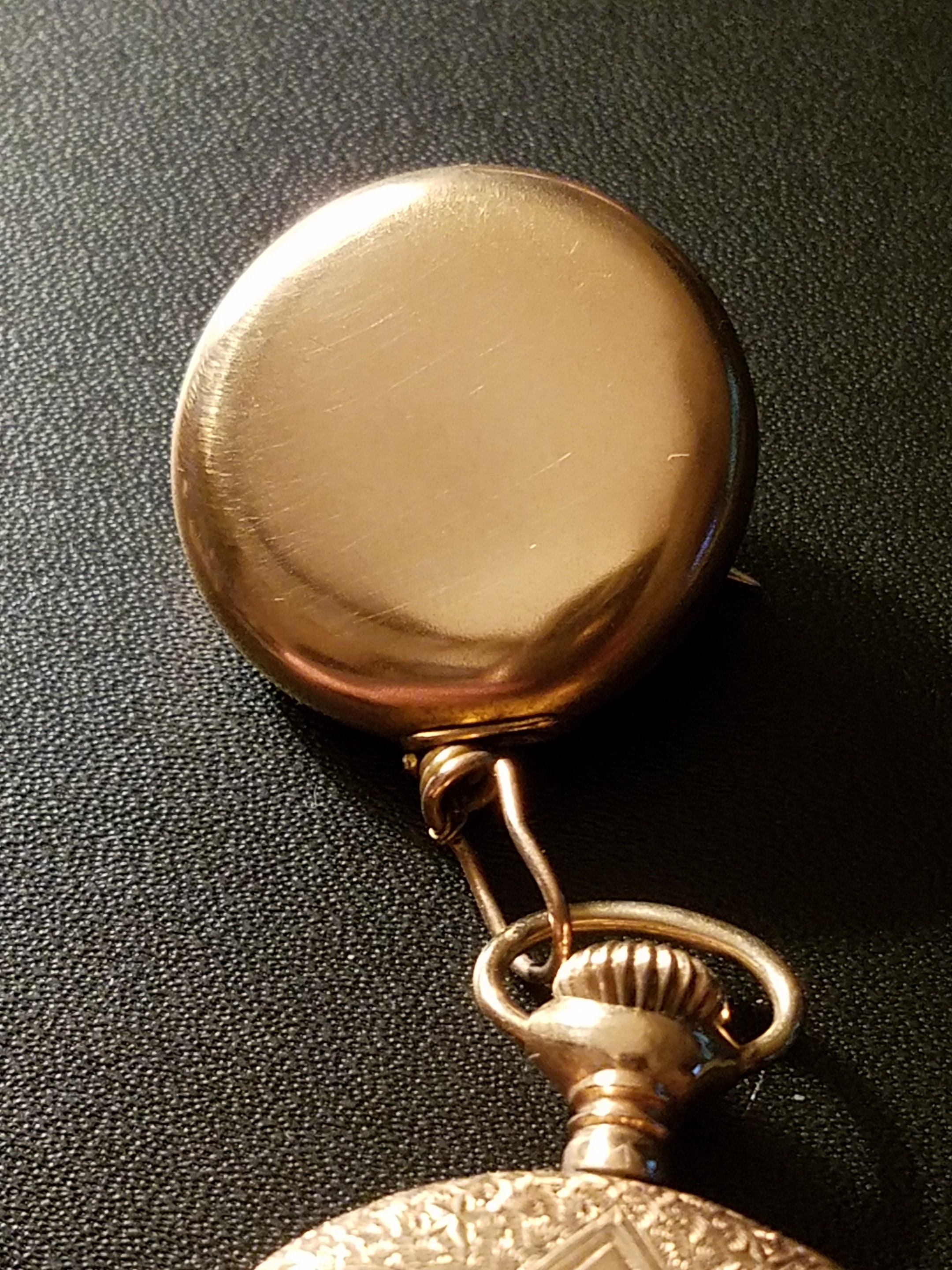 Antique Watch Holder With Extension Chain and GF Locket - Etsy