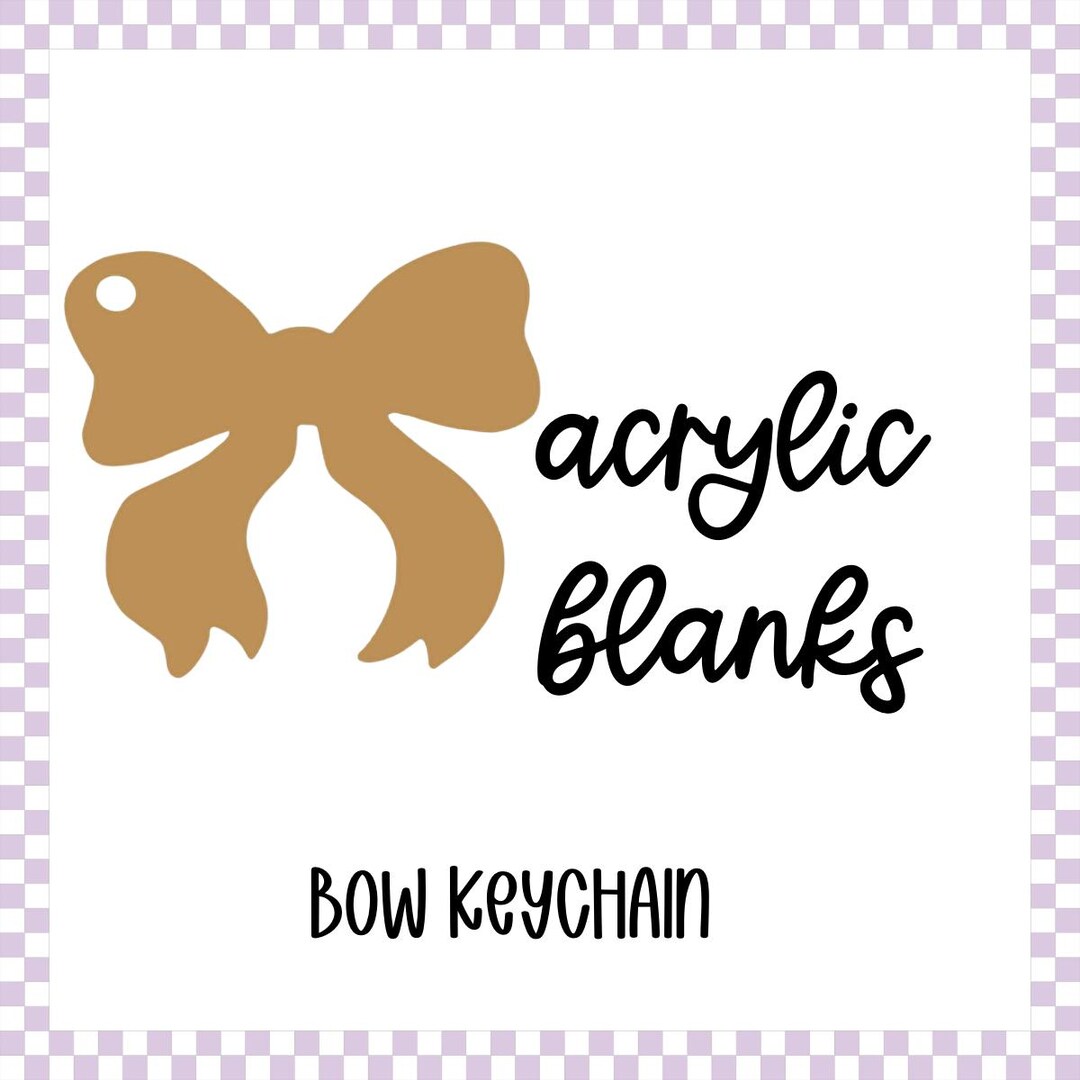 Acrylic Blanks - Bow (3pc) - Etsy