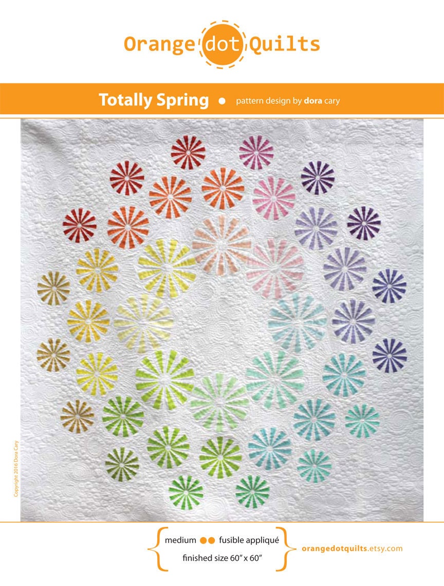 Modern Quilt Pattern totally Spring Gorgeous | Etsy