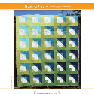 Modern Quilt Pattern - "boxing Play" - Modern Gradient and Transparency ...