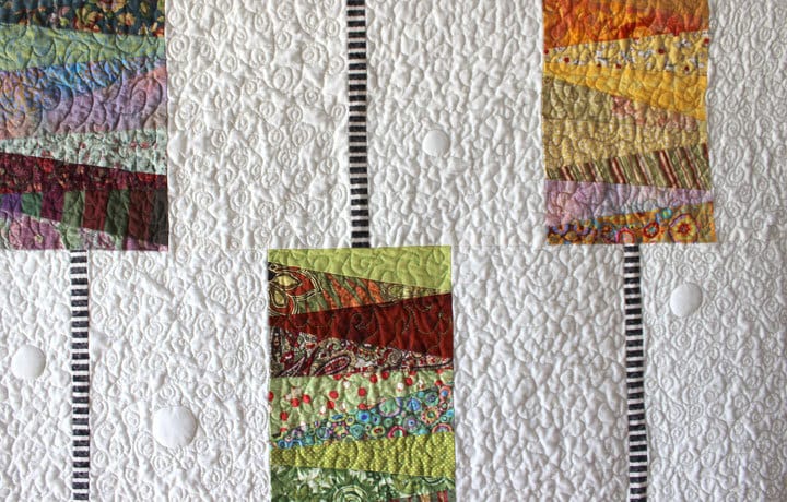 Modern Quilt Pattern, Scrappy Quilt - "beads on a String" - Create a ...