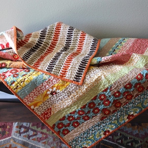 Modern Quilt Pattern - "boho Chic" - Easy & Fun Quilt Using Precuts ...