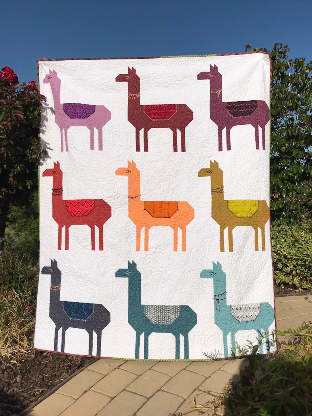 Llamarama - Quilt and Cushion Cover Pattern, Whimsical, Three ...