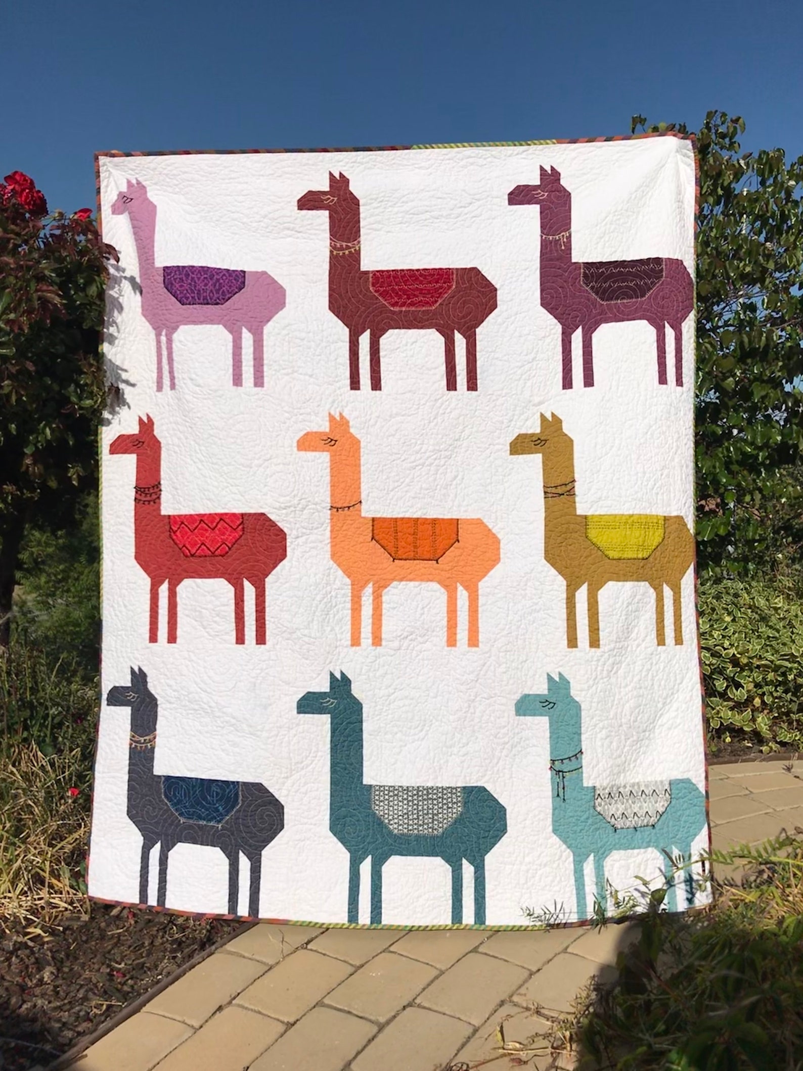 Llamarama - Quilt and Cushion Cover Pattern, Whimsical, Three ...