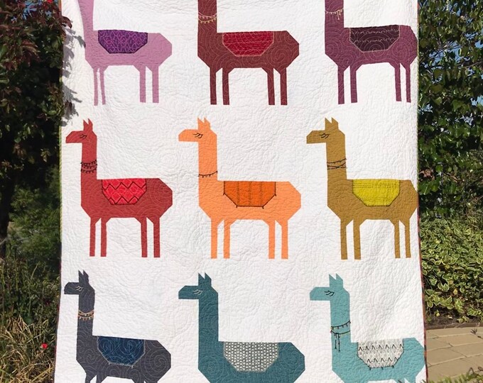 Modern and Stunning Quilt Pattern - "only One" - One Fabric, One Shape ...
