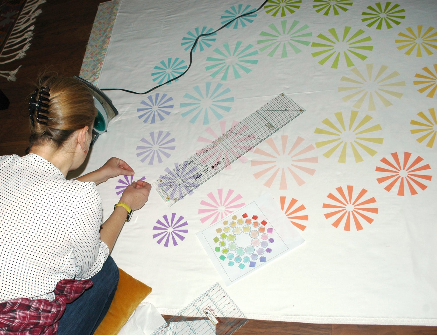 Modern Quilt Pattern totally Spring Gorgeous | Etsy