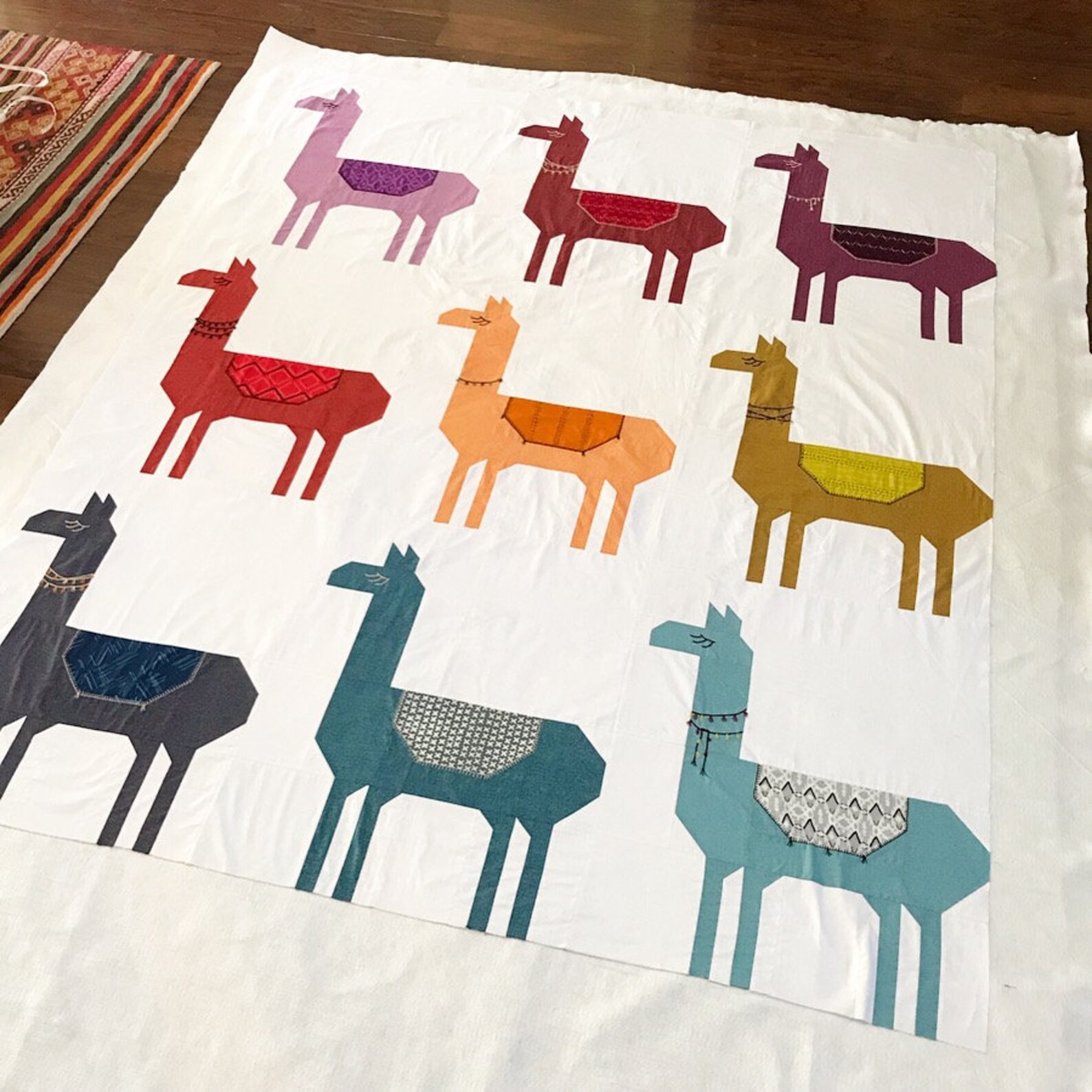Llamarama - Quilt and Cushion Cover Pattern, Whimsical, Three ...