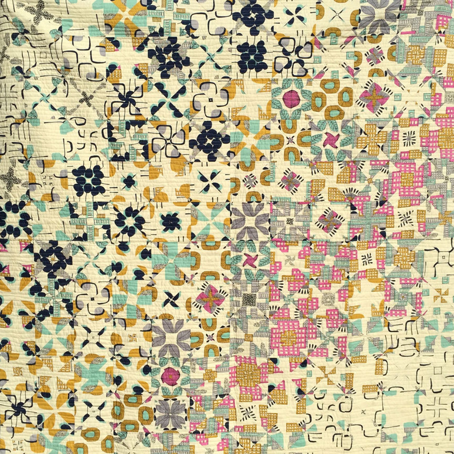 Modern and Stunning Quilt Pattern only One One Fabric, One Shape, One ...