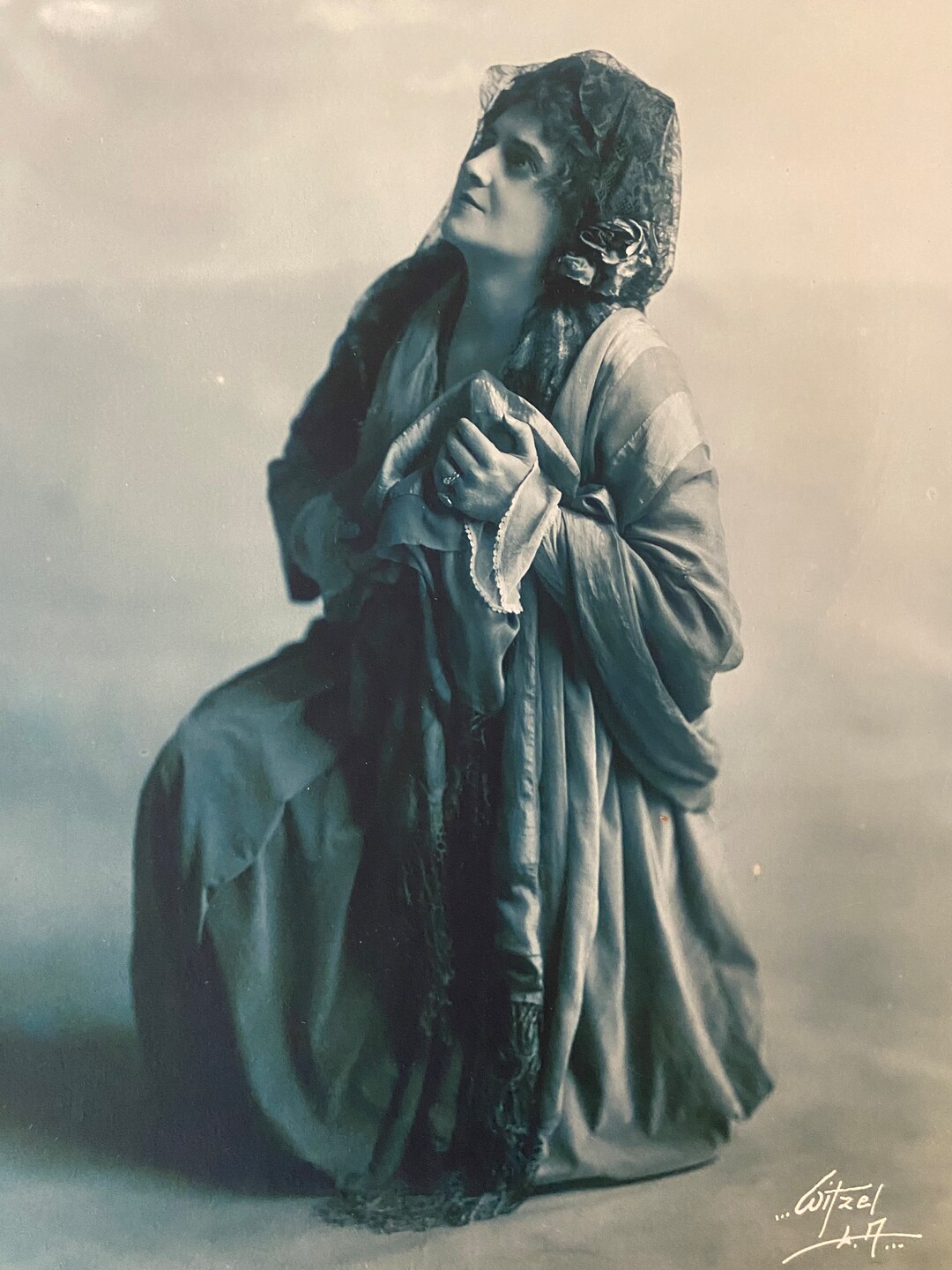 Lady in Mourning and Praying 1920's Photo by Albert Witzel Photography ...