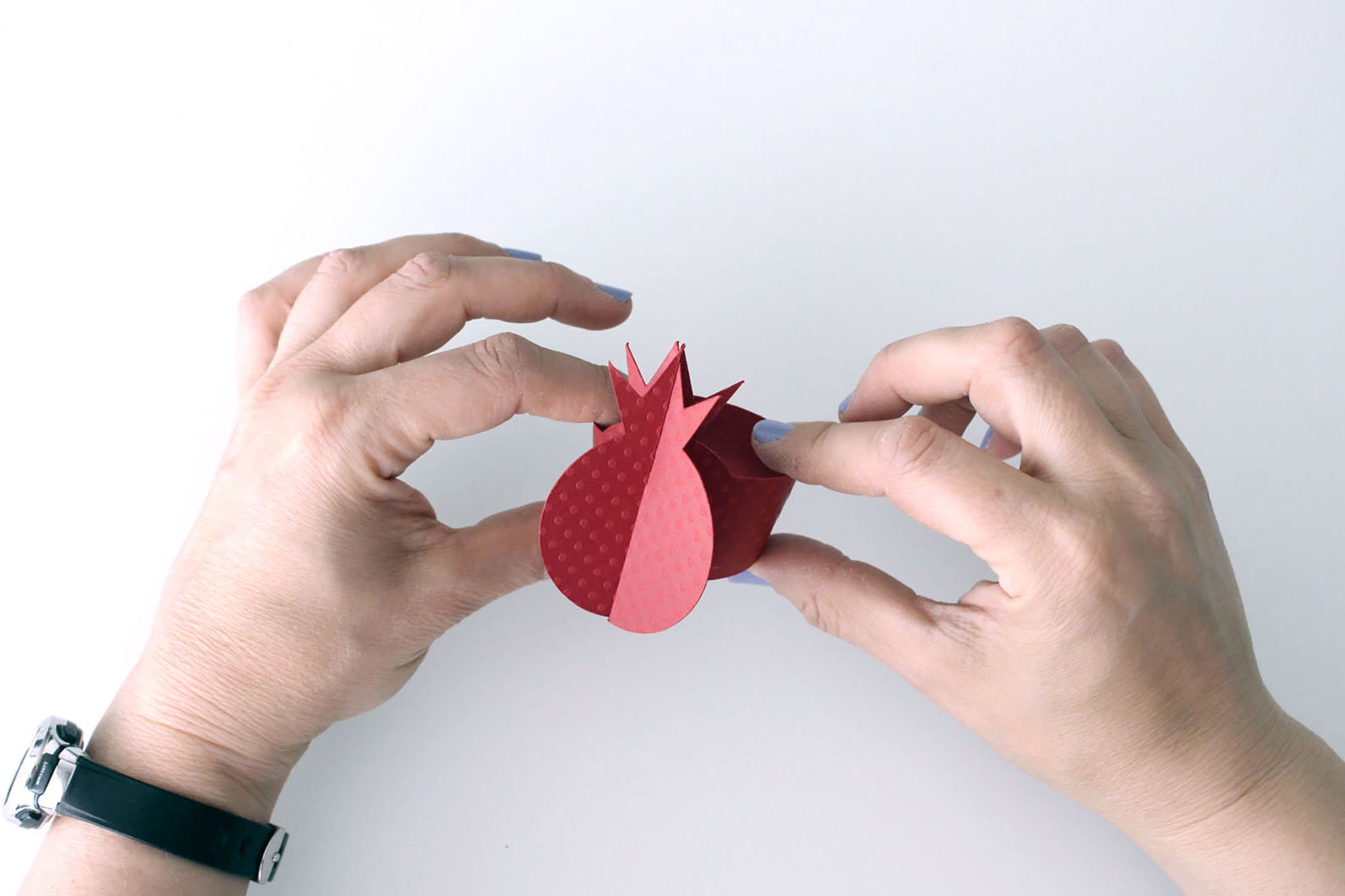 Pomegranate Paper Napkin Ring Template SVG / PDF Files Instant Download ...