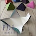 Pyramid Paper Box Template PDF & SVG Quick Download, Favor Box ...