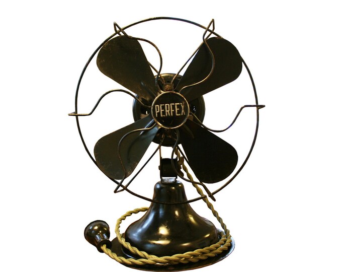 Vintage Industrial Desk Fan Working Perfex Electric Fan - Etsy