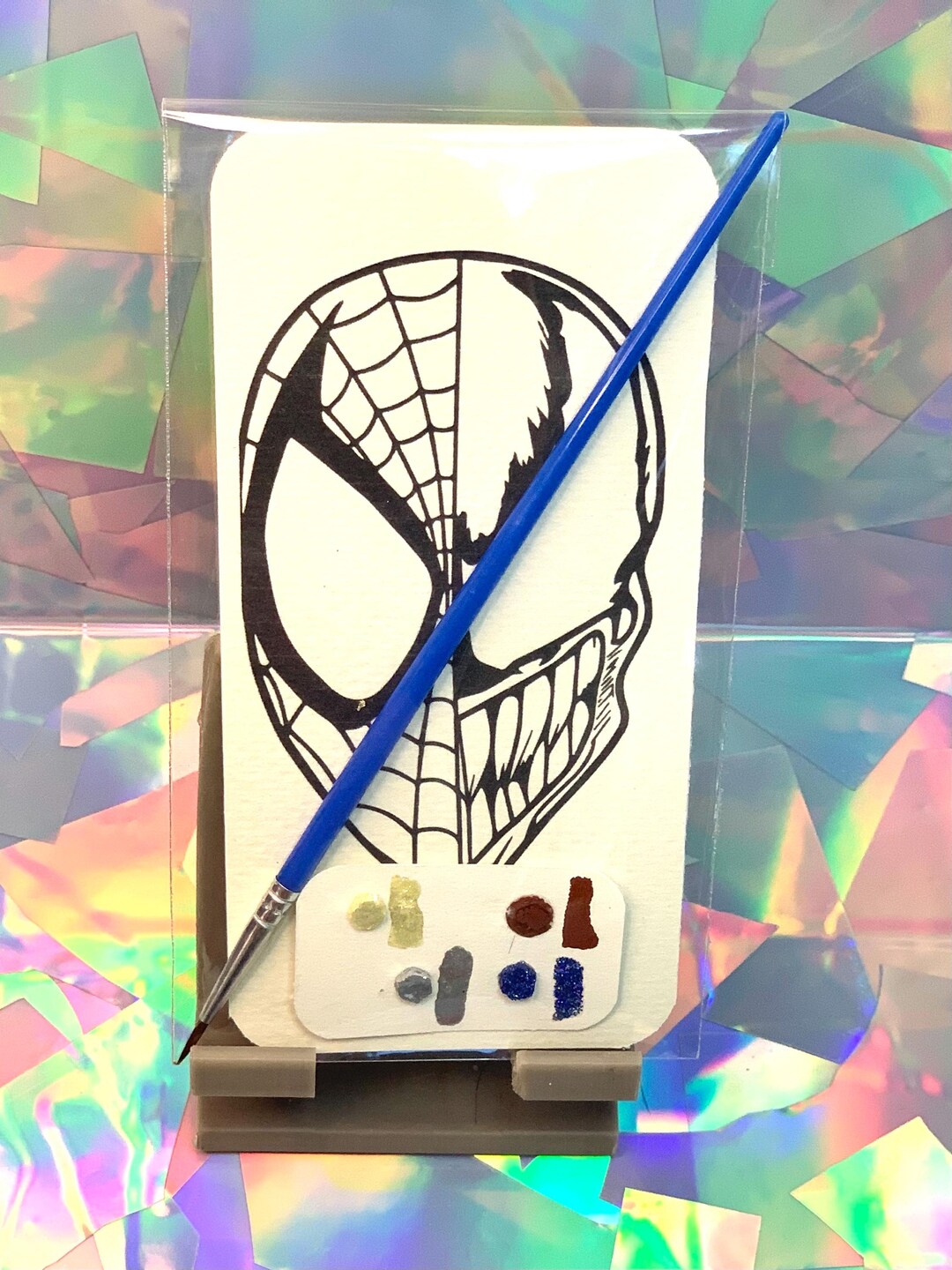 Watercolor Bookmark Kit With Color-shifting Paint & Brush Spider-man ...