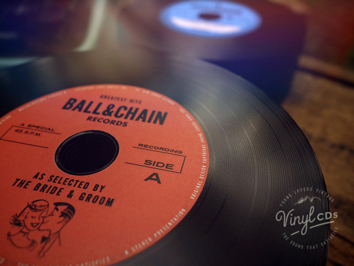 Vintage Wedding Favour Idea: Indie, Jazz, Retro, Rock & Roll Vinyl CD ...