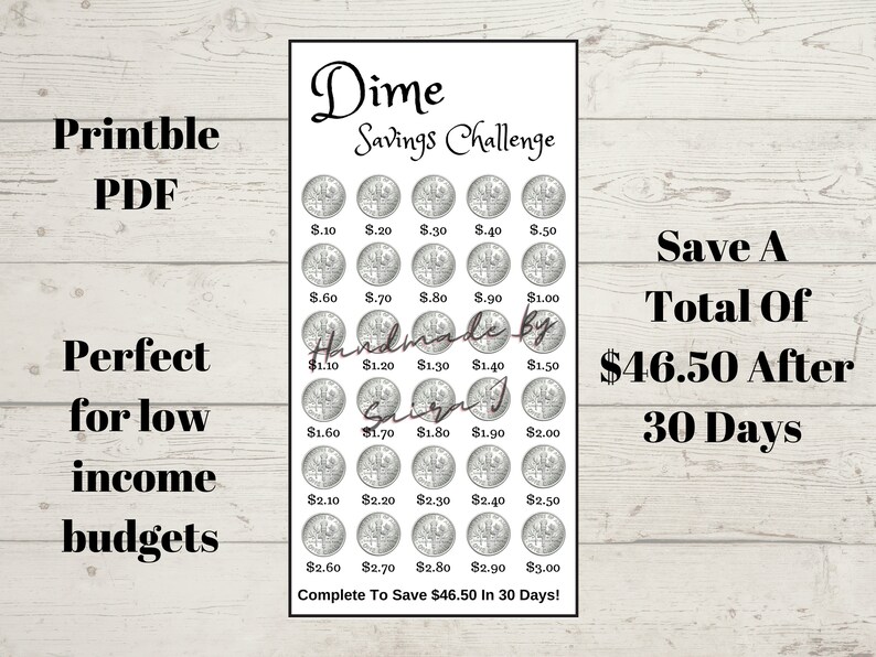 Printable A6 Penny Nickel Dime and Quarter Savings Challenge - Etsy