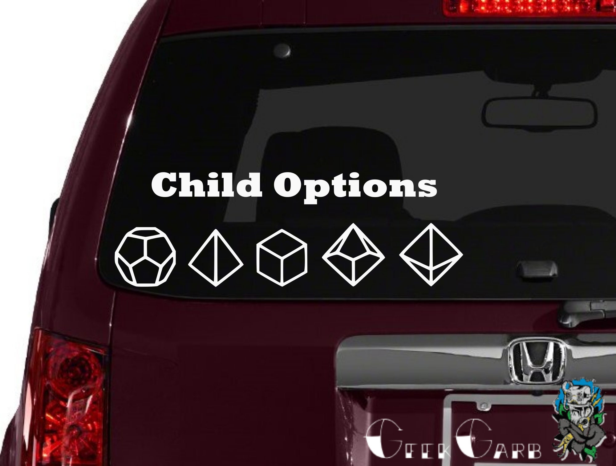 Gaming Dice Family Car decal Family Decal D20 Decal | Etsy