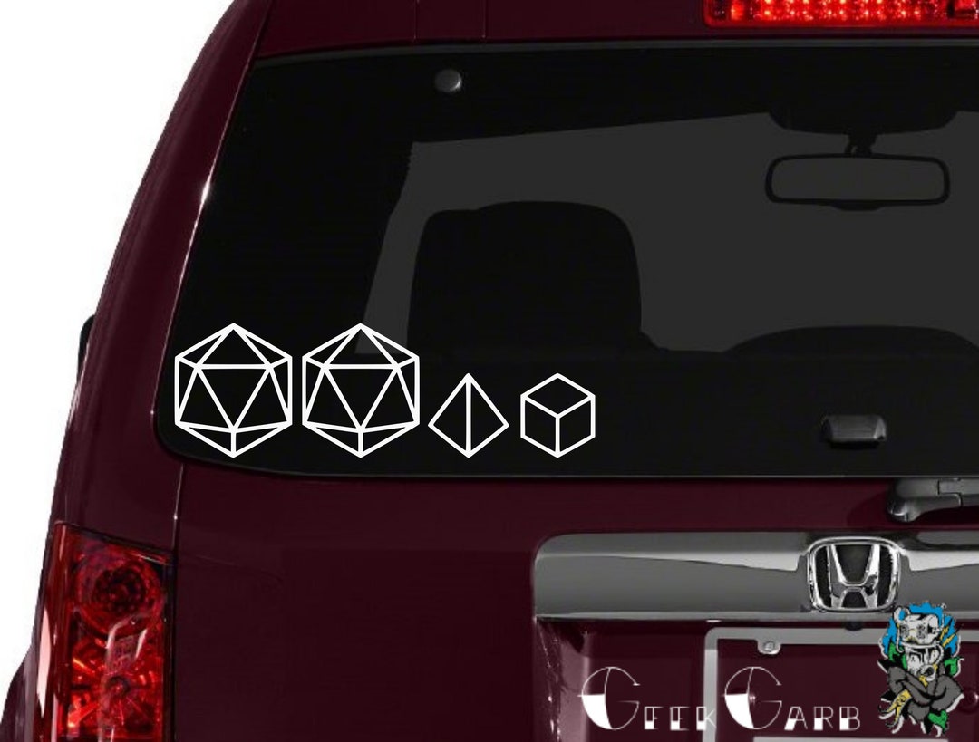 Gaming Dice Family Car Decal Family Decal D20 Decal - Etsy