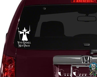 You Shall Not Pass Gandalf Decal Sticker for Use on Laptop - Etsy