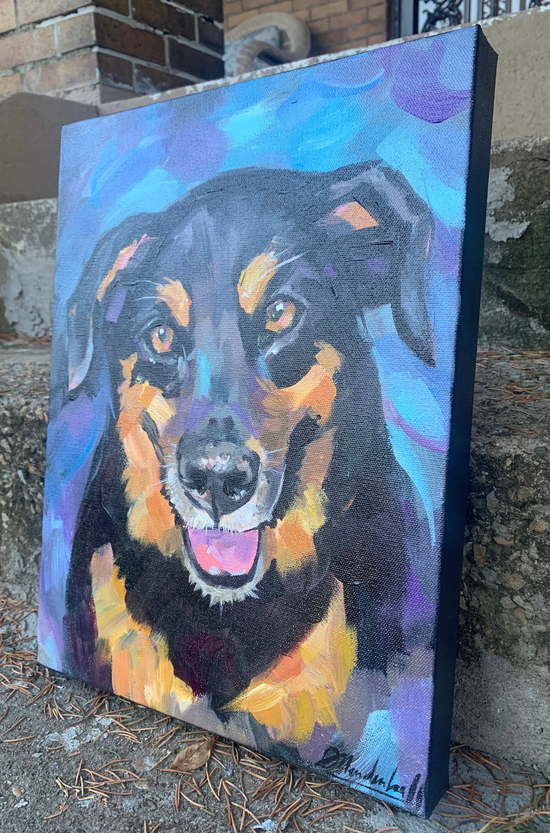 Dog Portrait Painting by Photo. Pet Portrait. Professional Custom ...