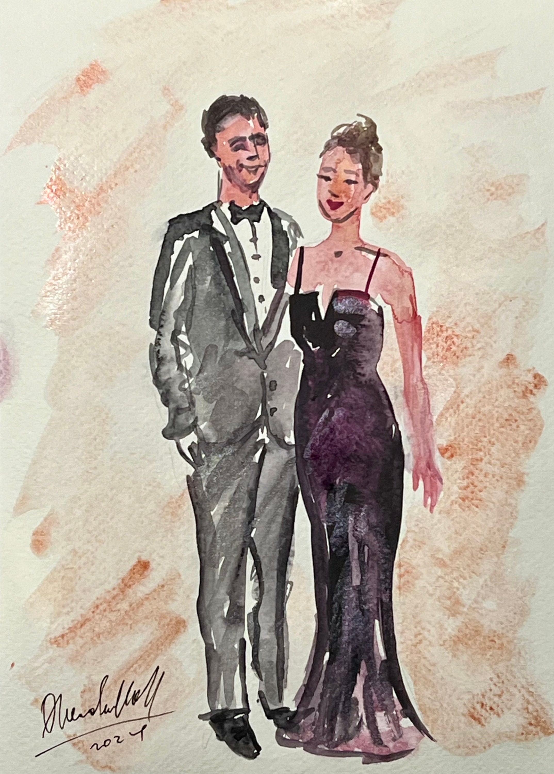 LIVE GUEST PORTRAIT, Wedding Sketching, Live Wedding Painter, Fashion ...