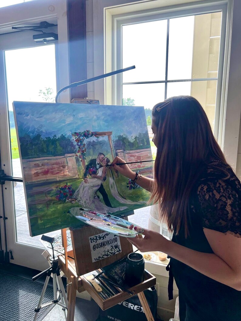 LIVE WEDDING PAINTING, Live Event Painter, Painting Created Live at ...