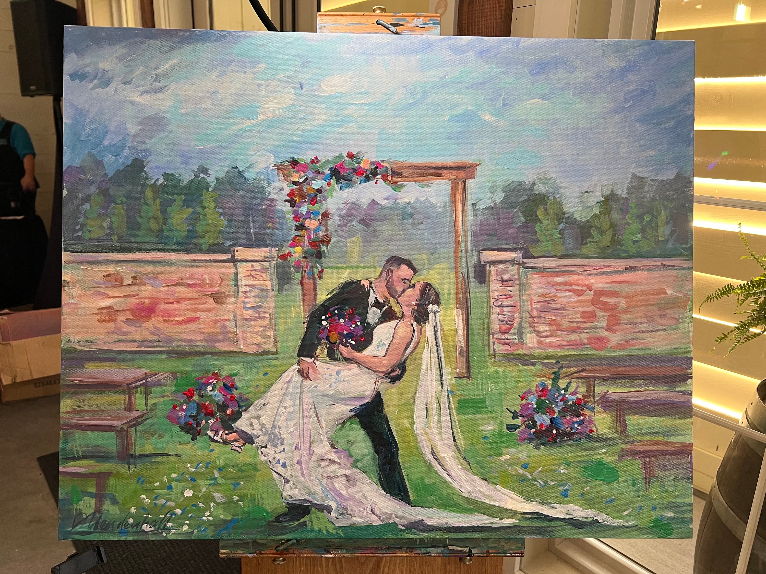 LIVE WEDDING PAINTING, Live Event Painter, Painting Created Live at ...