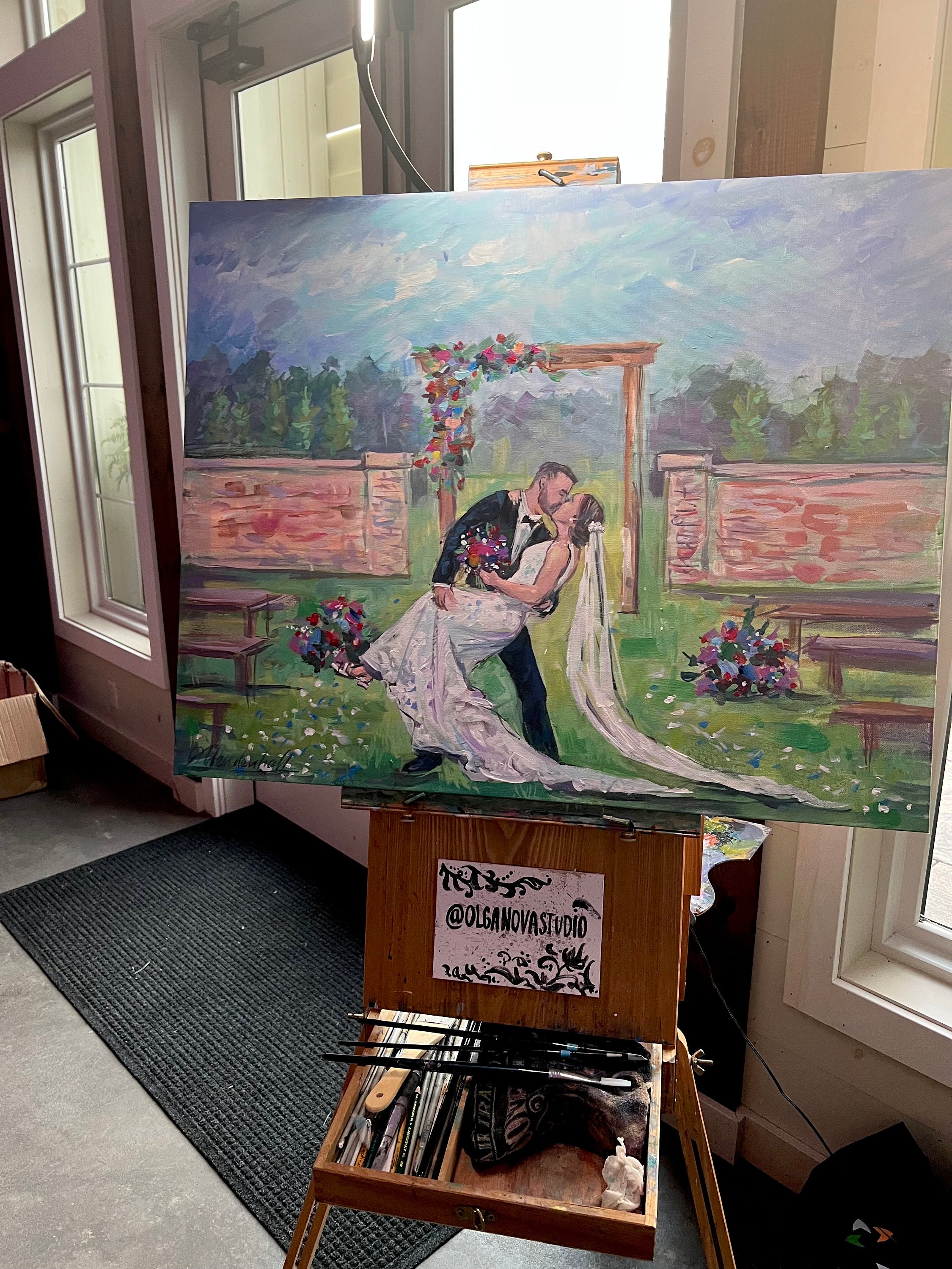 LIVE WEDDING PAINTING, Live Event Painter, Painting Created Live at ...