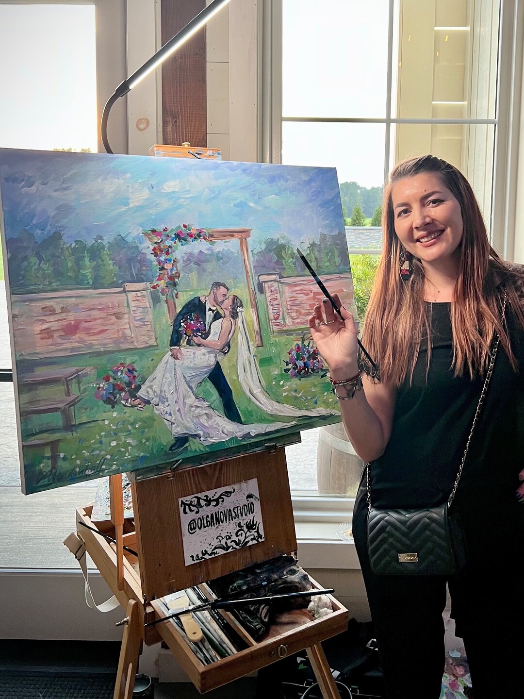 LIVE WEDDING PAINTING, Pittsburgh Live Event Painter, Painting Created ...