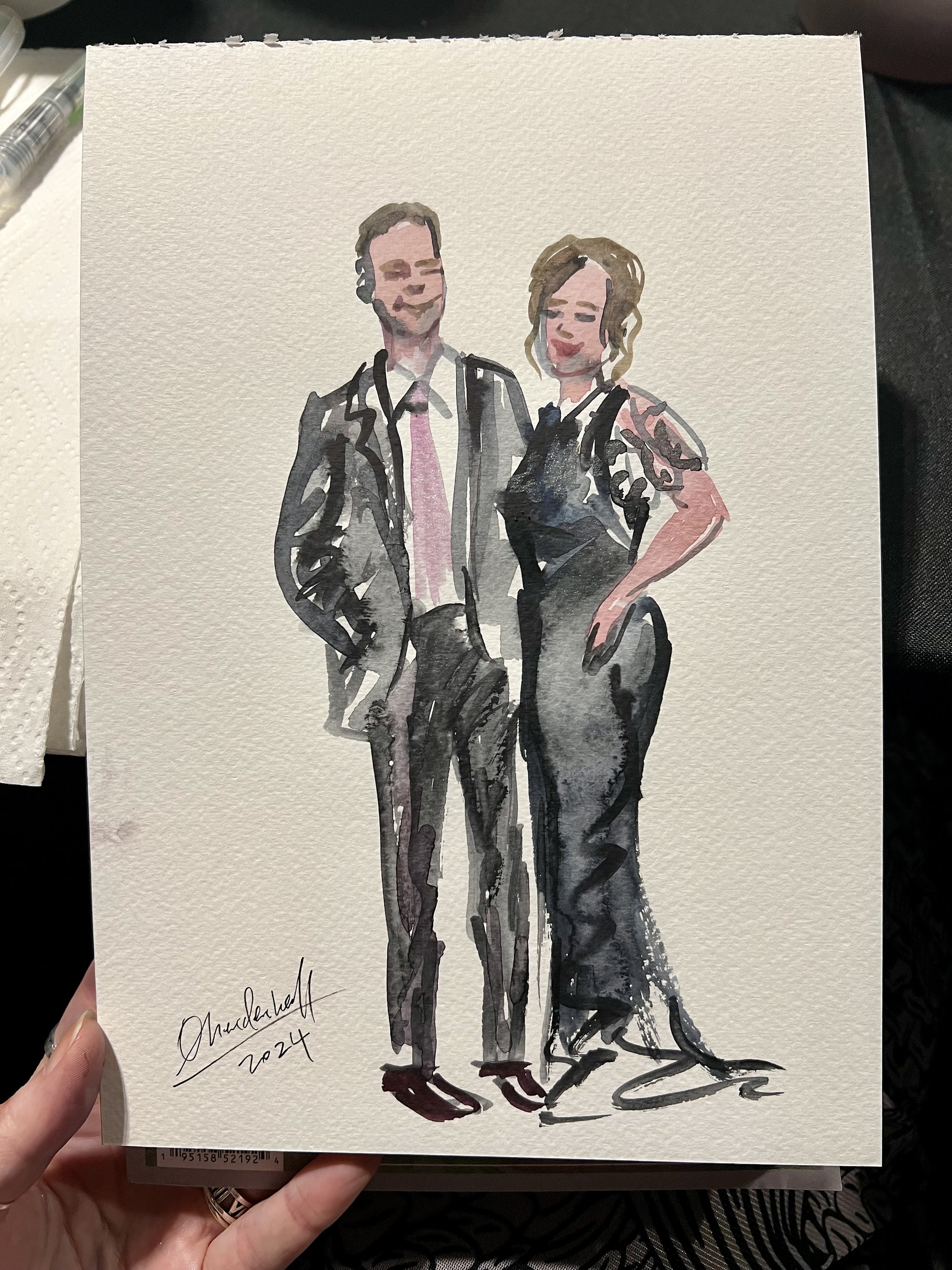 LIVE GUEST PORTRAIT, Wedding Sketching, Live Wedding Painter, Fashion ...