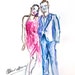 LIVE GUEST PORTRAIT, Wedding Sketching, Live Wedding Painter, Fashion ...