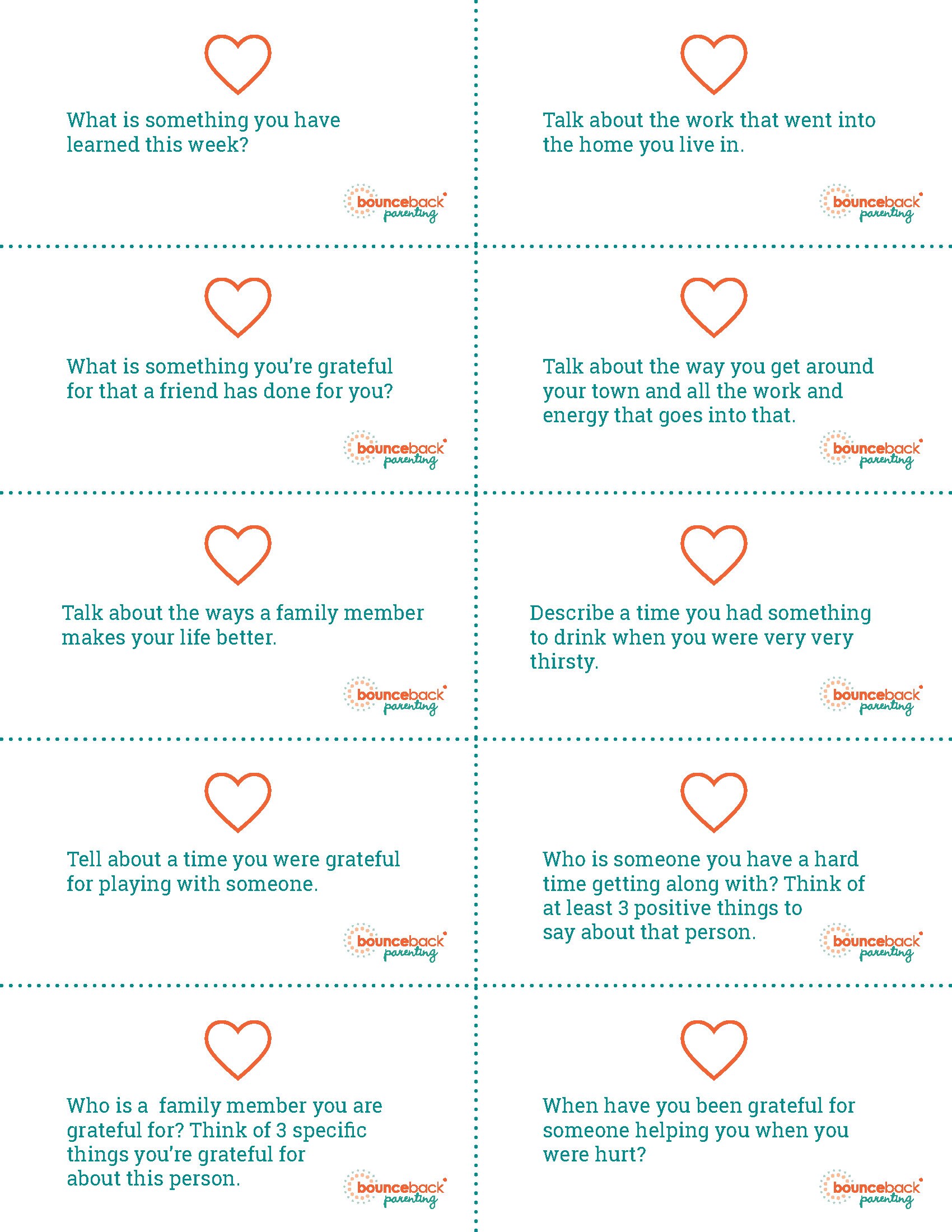 Gratitude Prompts | Grateful Family Prompts Pack | Printable Gratitude ...