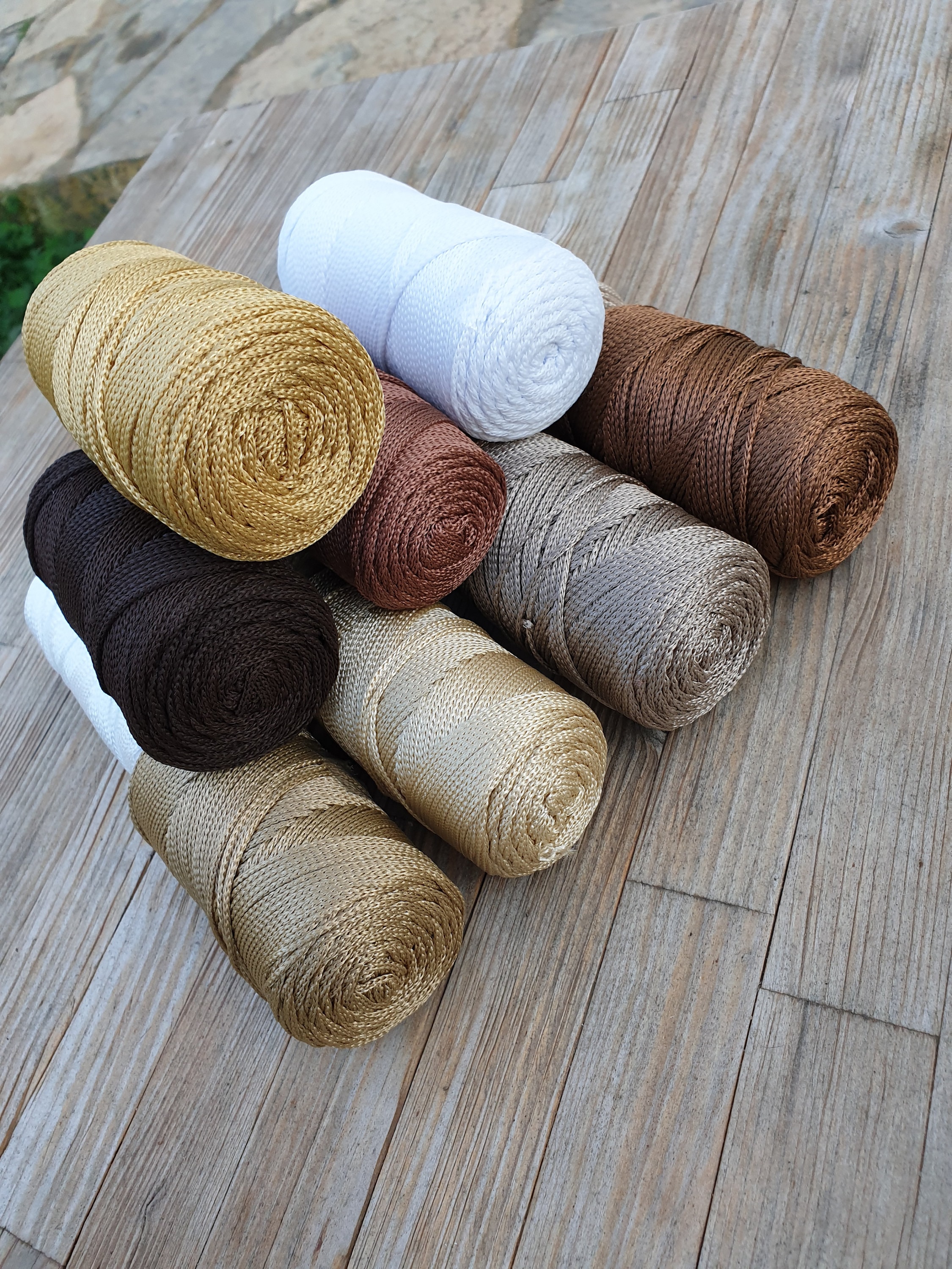 Polyester Macrame Rope 100 Gr. 150 Mt. Macrame Yarn %100 | Etsy