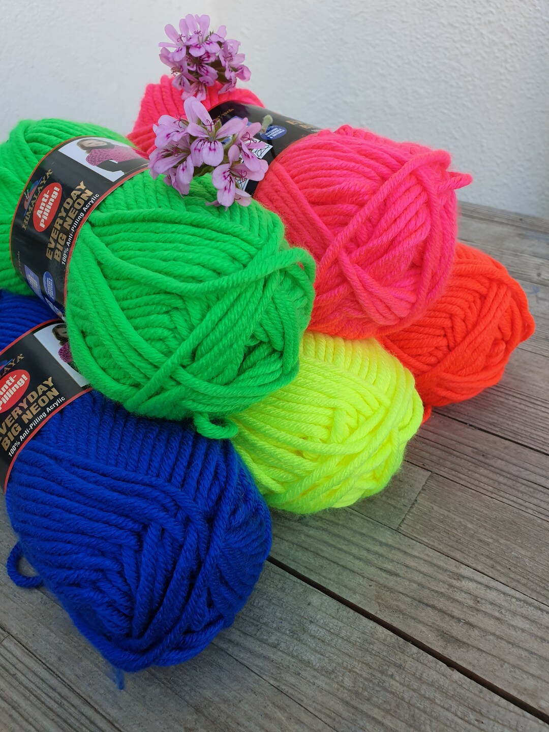Himalaya Big Neon Yarn Baby Yarn Soft Yarn Chunky Yarn - Etsy Canada