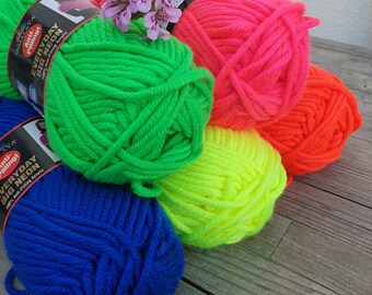 Neon Yarn - Etsy