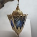 Vintage North African Islamic Ceiling Hanging Light, Bright Brass, H 30 ...