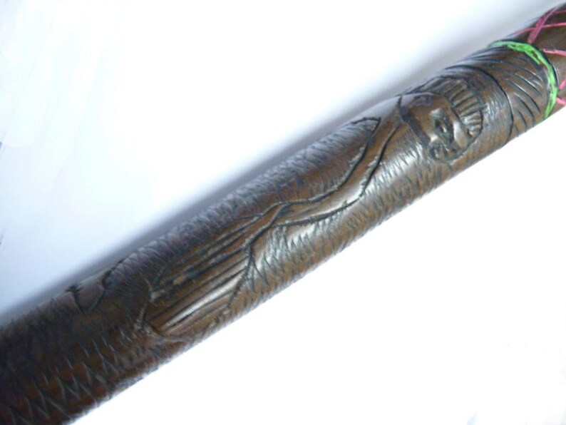 Antique African Hand-carved Wooden Staff Walking Stick Animal - Etsy
