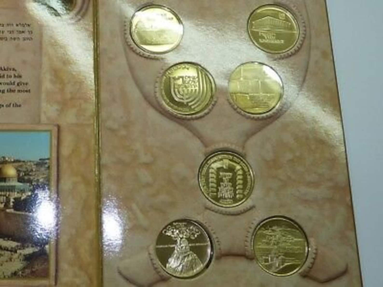 Set of 7 Mint Official Israeli Government Medals, 3,000 Years Jerusalem ...