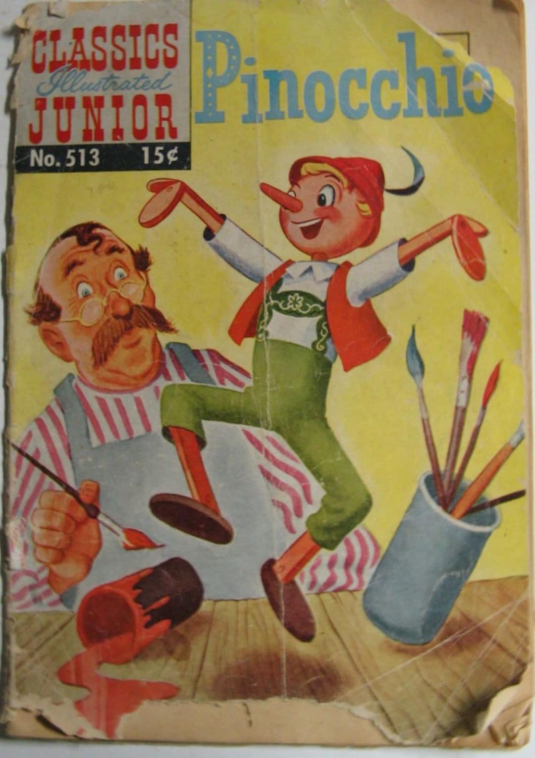 Vintage 1954 Original #513 Pinocchio Classics Illustrated Junior, New ...
