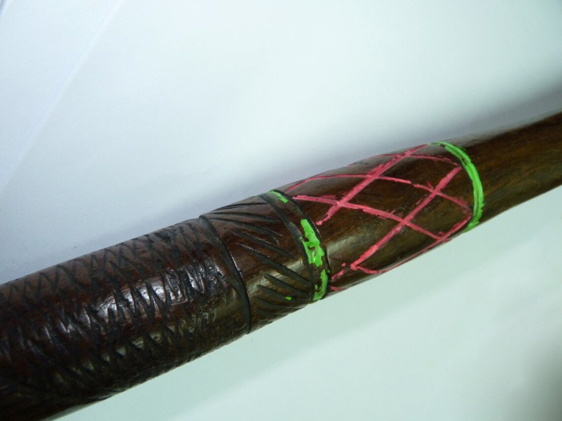 Antique African Hand-carved Wooden Staff Walking Stick Animal - Etsy