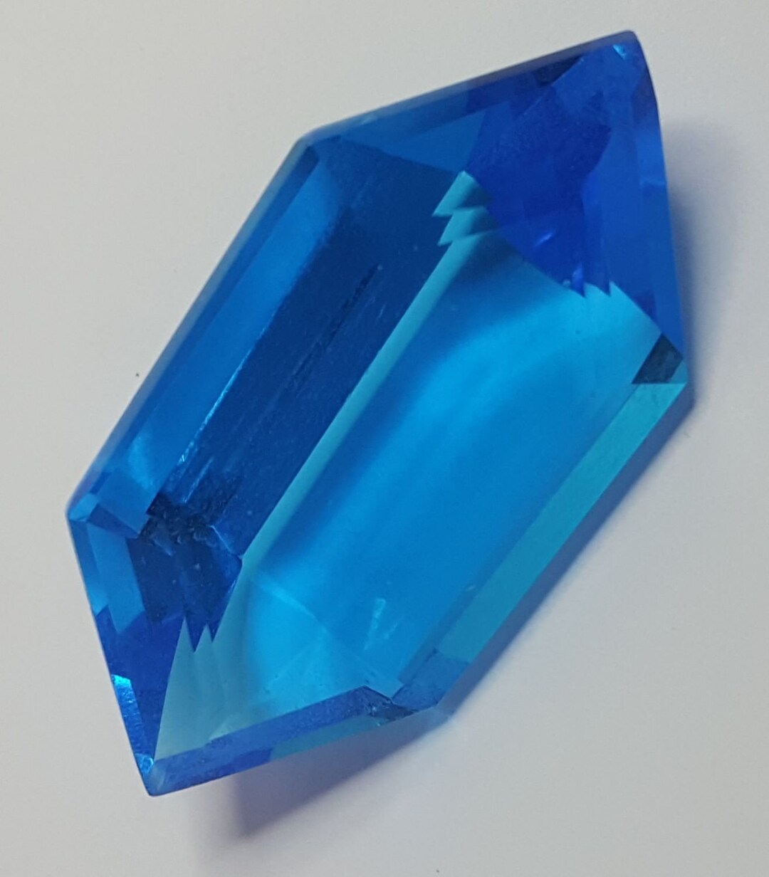 Large Brazilian Topaz Gemstone Deep-sea Blue, 56.5 Carats, Fancy ...