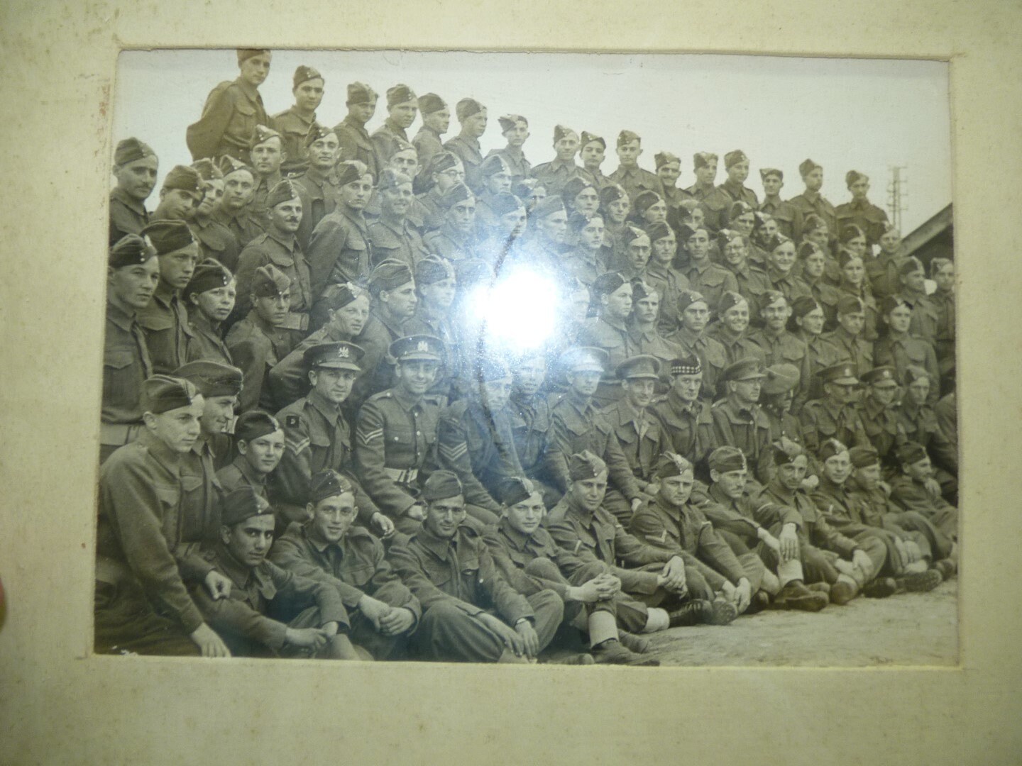 Original Vintage WW2 Military Group Photo British Soldiers and Officers ...