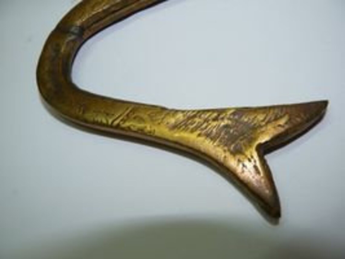 Antique Islamic Brass Shibriya Dagger Arabic Writing Islamic Figure, L ...