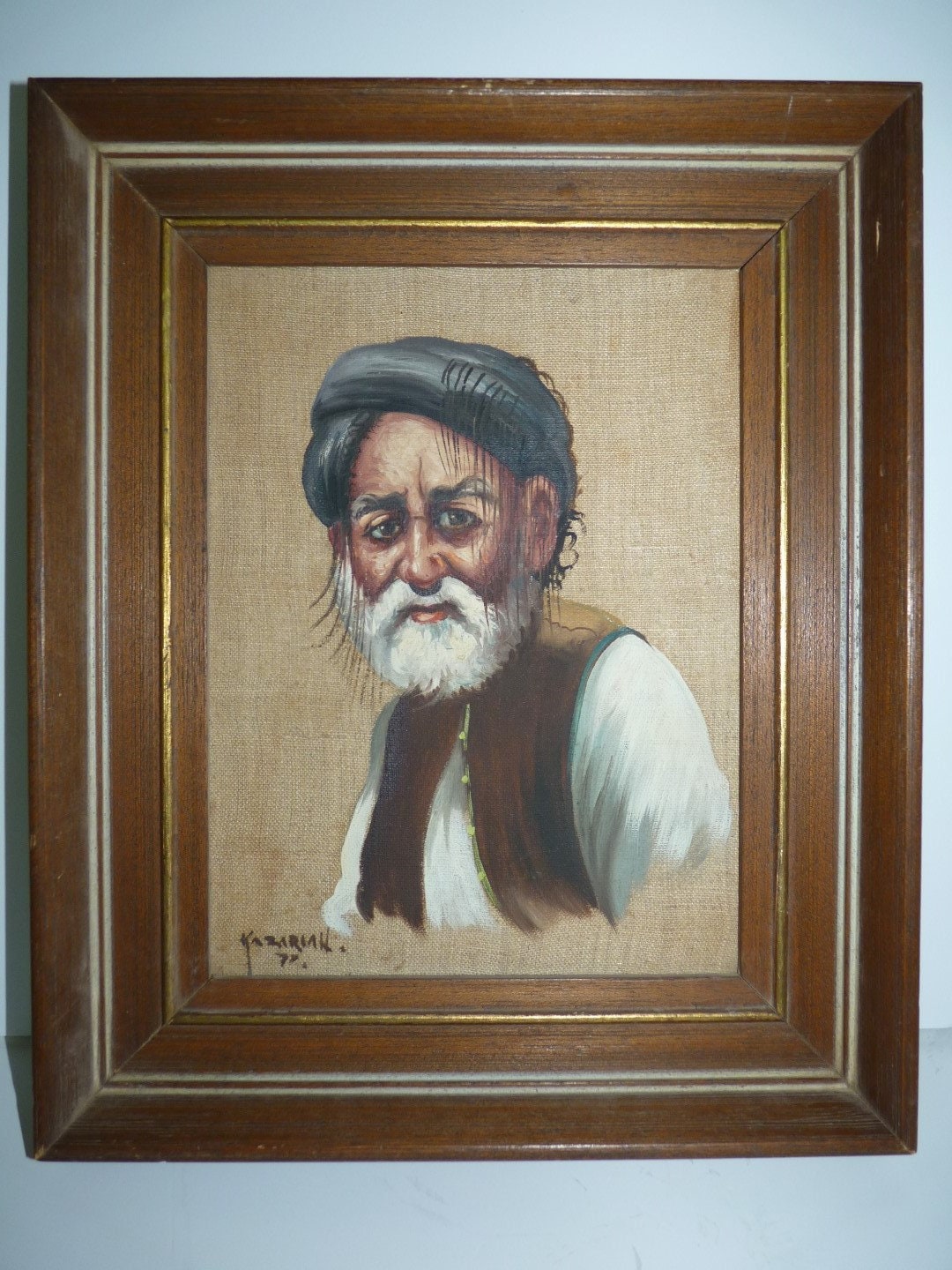 Vintage 1977 Oil Painting by Alejke Gurgin Kazarian, Armenian Artist ...