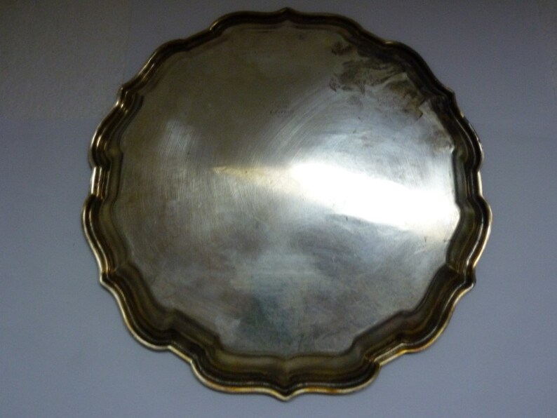 Vintage Canadian Silver-plated Primrose Plate EP Brass Platter, Fine ...