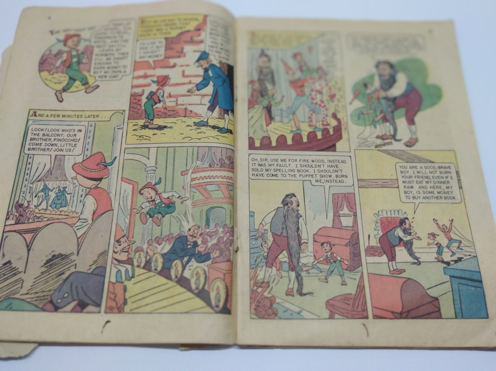 Vintage 1954 Original #513 Pinocchio Classics Illustrated Junior, New ...