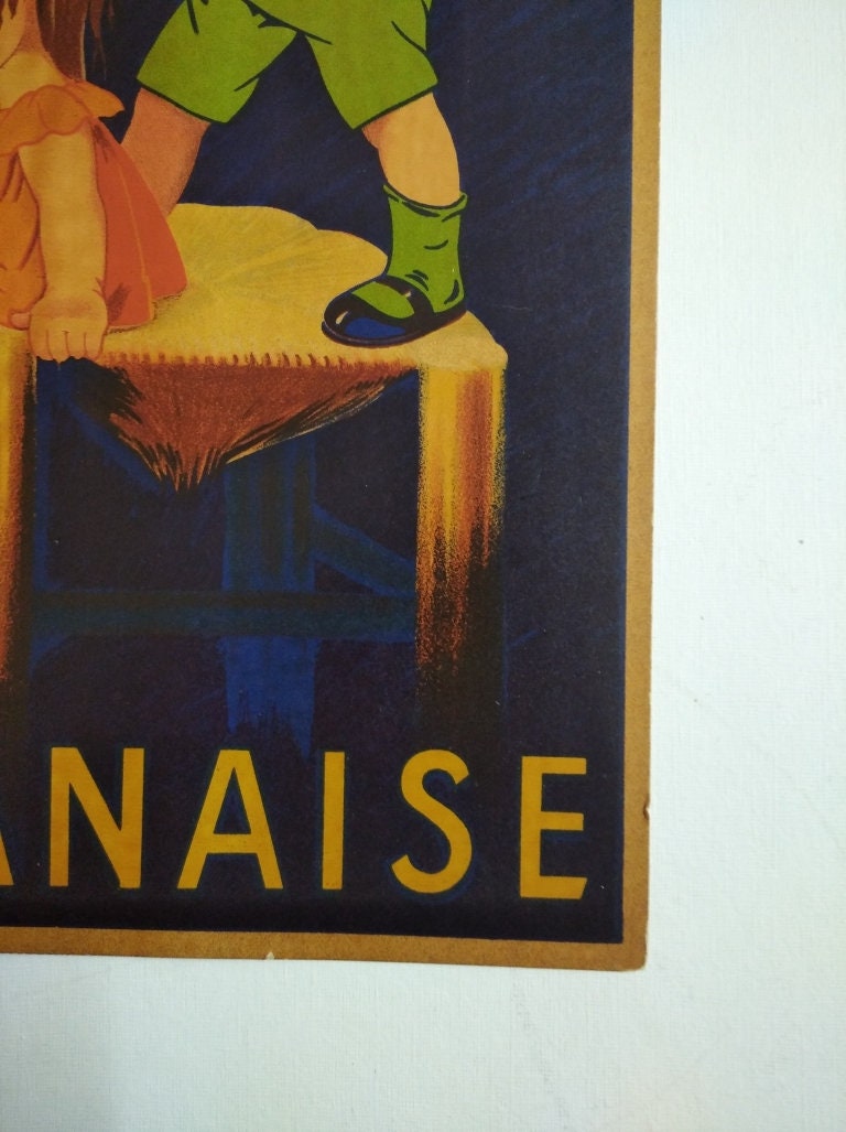 Vintage 1920'S French Lithographic Poster, John Oney, Children La ...
