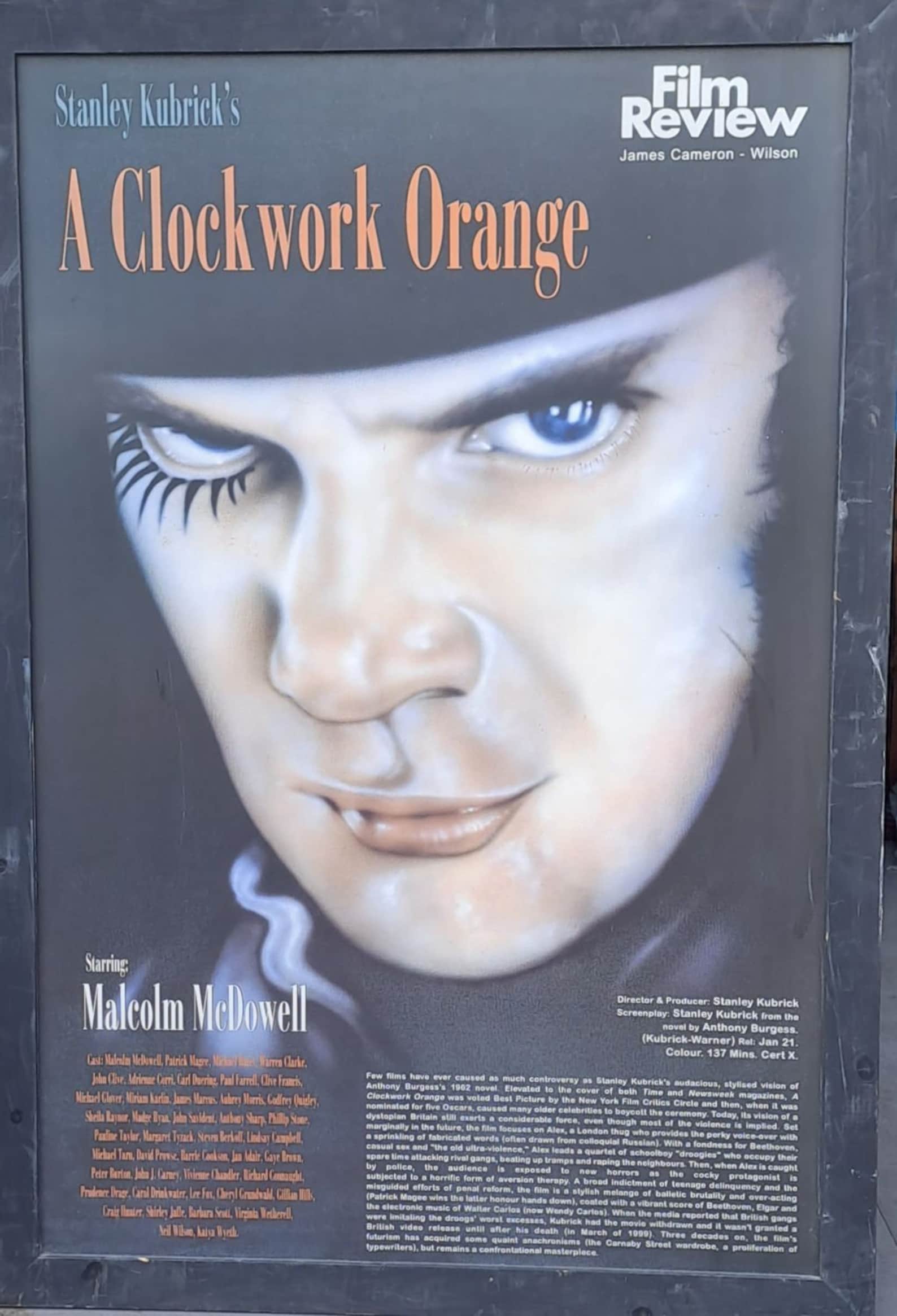 A Clockwork Orange, Large Original Advertising Poster of Cinema Film on ...