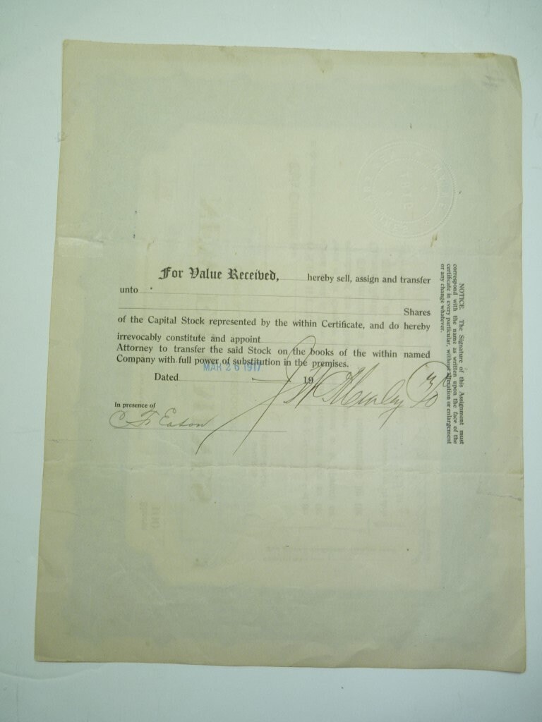 Original Antique 1917 Signed 100 Mining Shares Deed New Era | Etsy