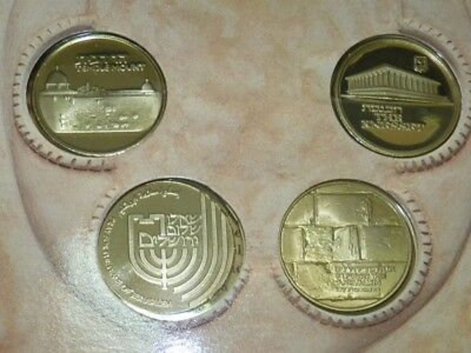 Set of 7 Mint Official Israeli Government Medals, 3,000 Years Jerusalem ...